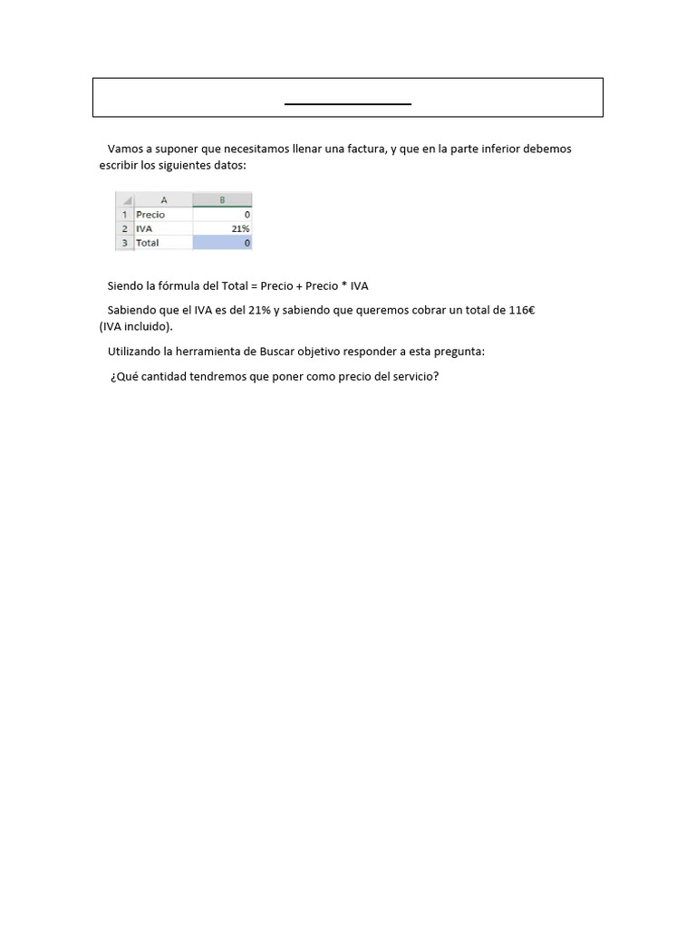 Ejercicio 1 - Buscar Objetivo | PDF