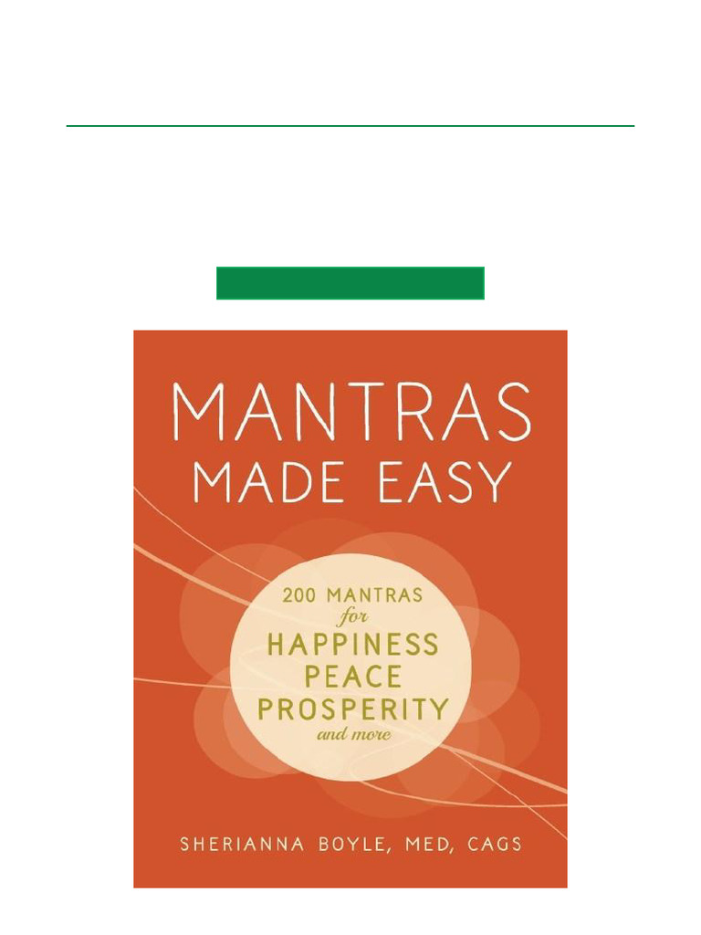 Mantras Made Easy Mantras For Happiness, Peace, Prosperity, and More ...
