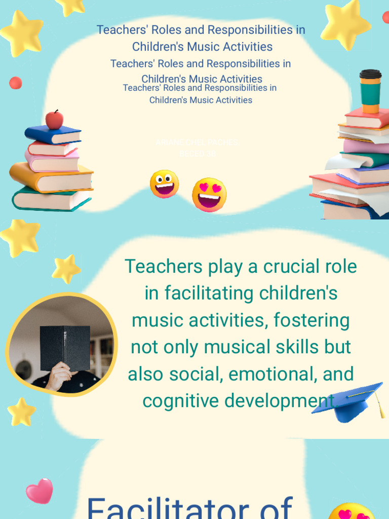 Teacher's Roles and Responsibilities in Children's Music Activities ...