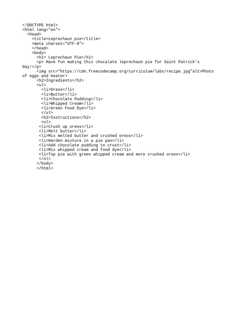 Build A Recipe Page | PDF