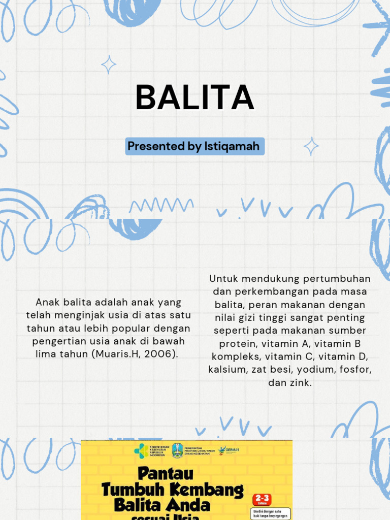 PPT Tumbuh Kembang Balita | PDF