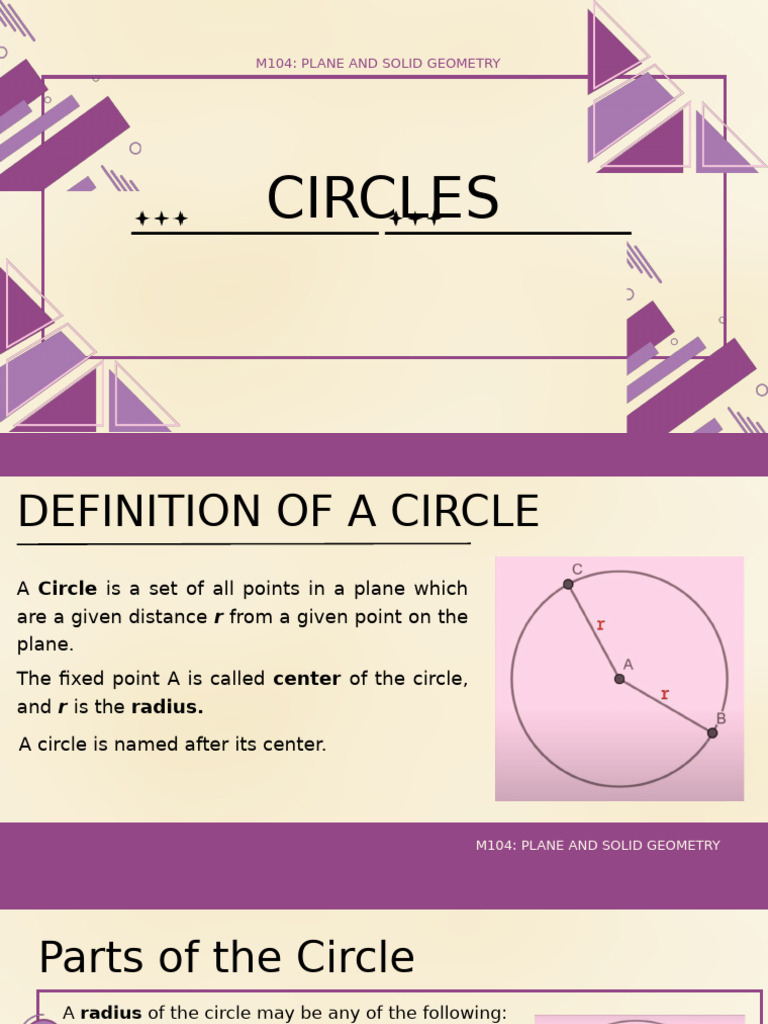 Circles | PDF | Circle | Line (Geometry)