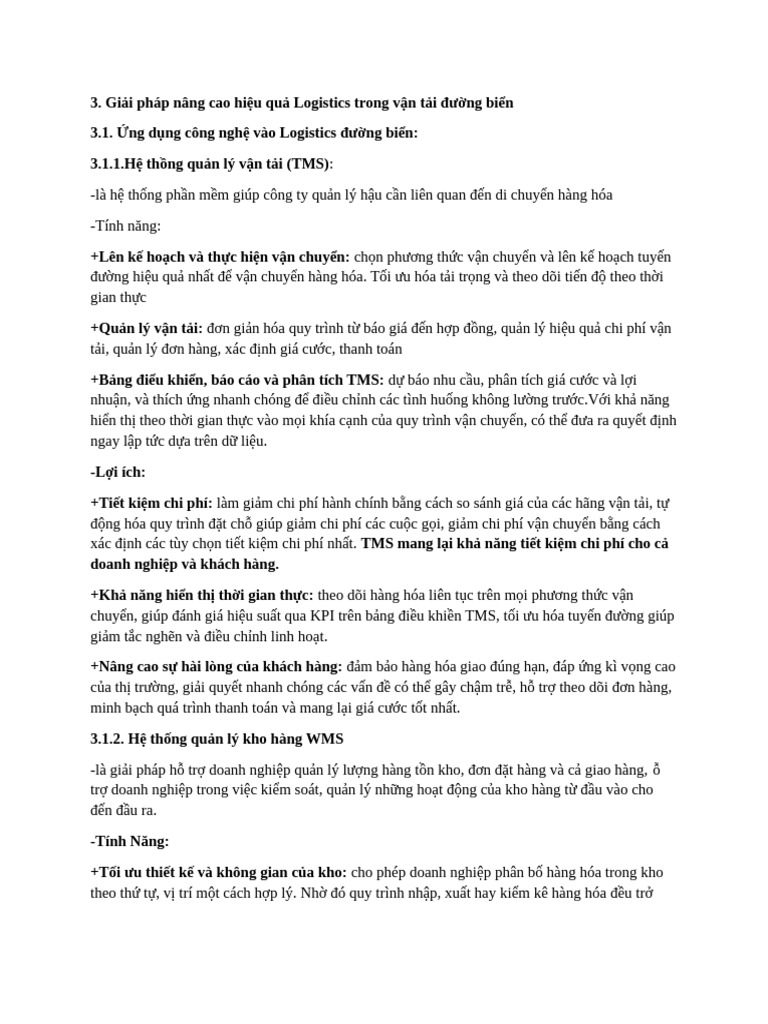 Logistics | PDF