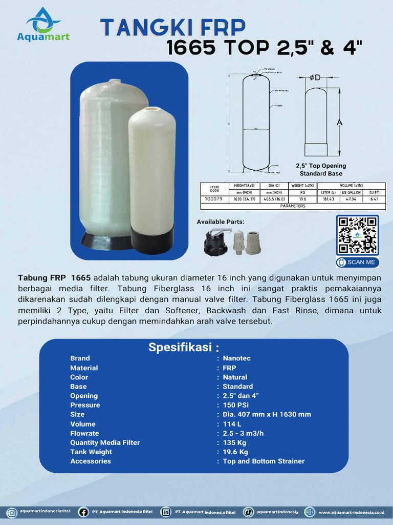 Tangki FRP 1665 | PDF