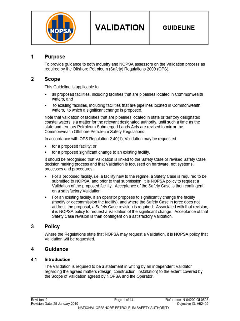 N-04200-GL0525 - Validation | PDF | Verification And Validation | Safety
