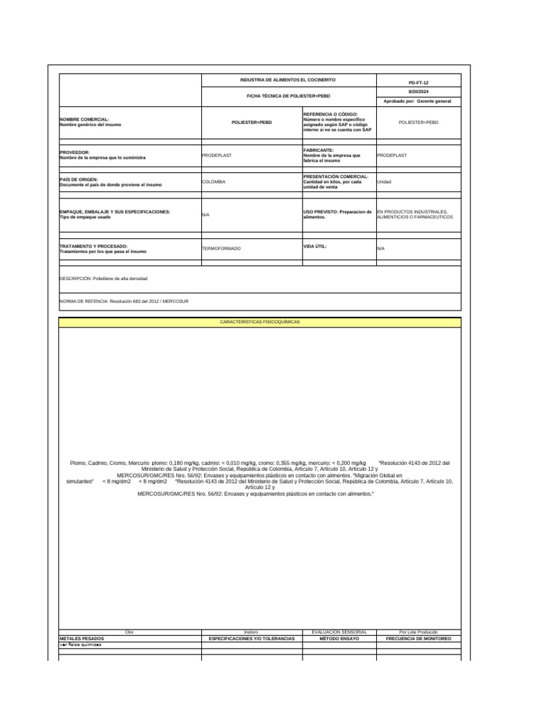 Poliester Pebd | PDF