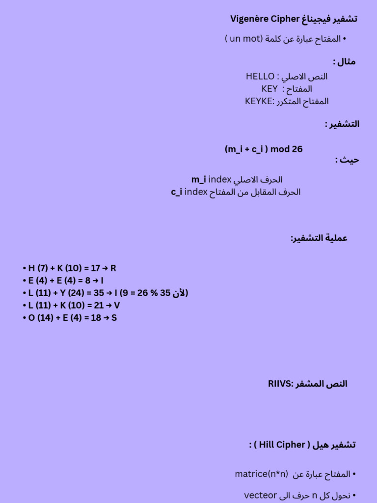 Vigenère Cipher PDF | PDF