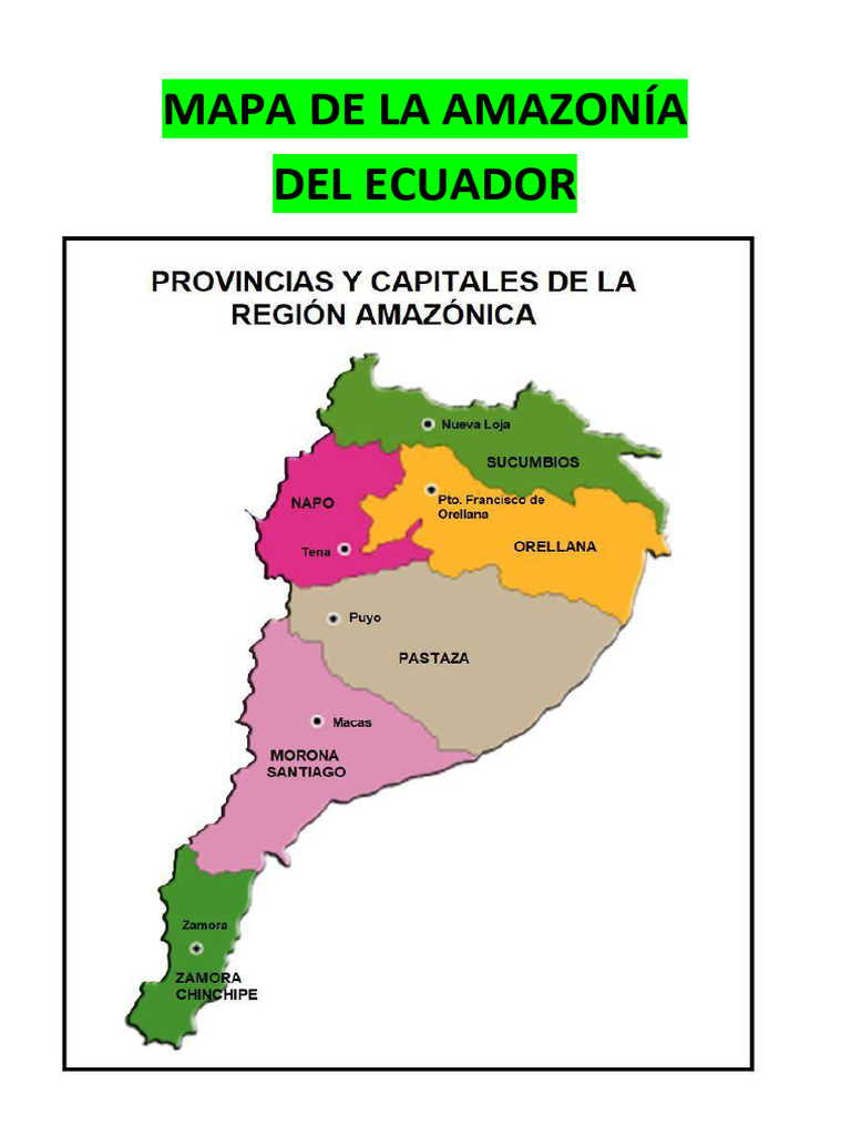 Mapa de La Amazonía | PDF