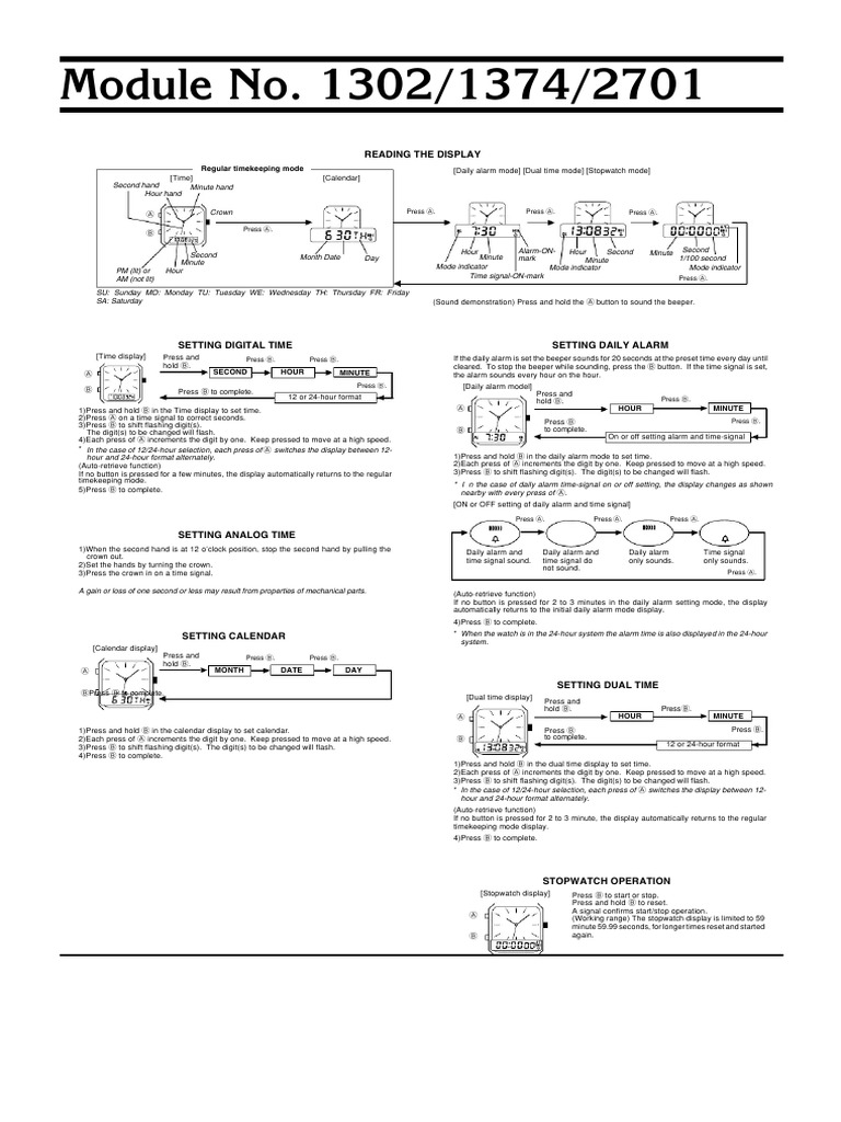 Casio AMW320R-1EV User Manual | PDF | Clock