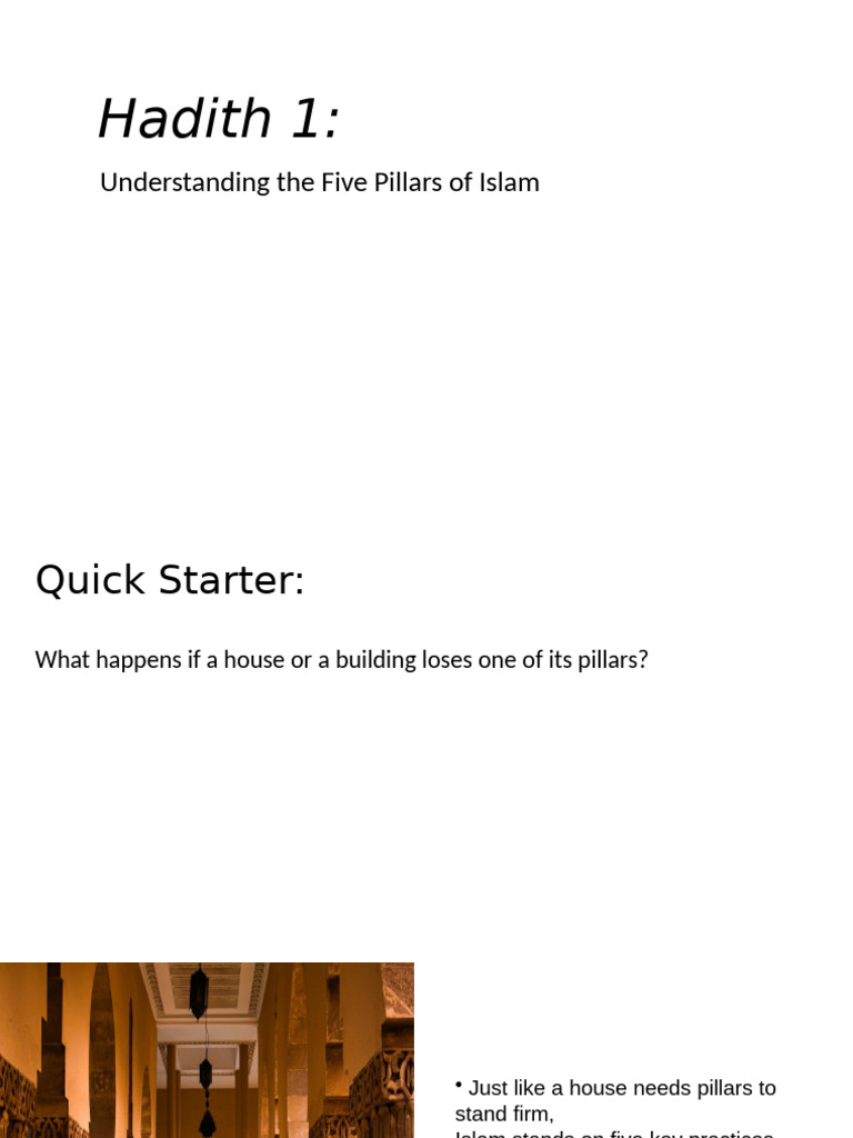 Grade8 - Hadith 1 - Pillars of Islam | PDF | Hadith | Islamic ...