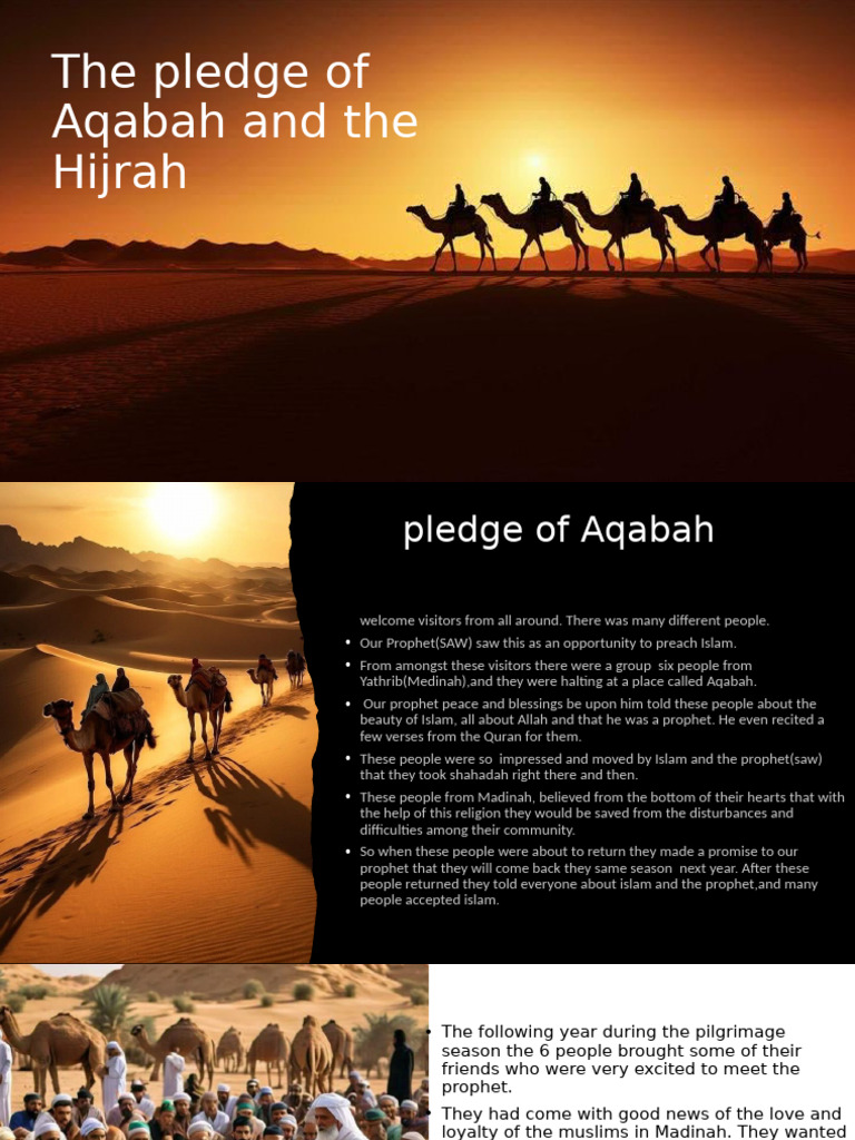 The Pledge of Aqabah and The Hijrah | PDF | Muhammad | Medina