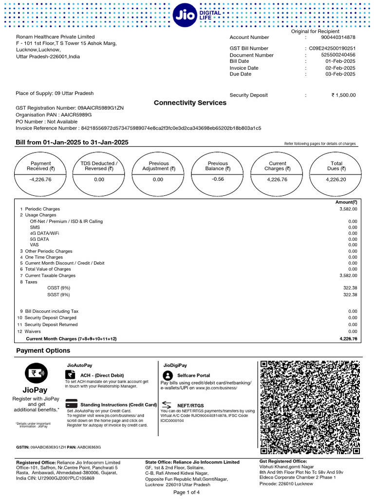 Invoice Summary 525500240456 | PDF | Taxes | Payments