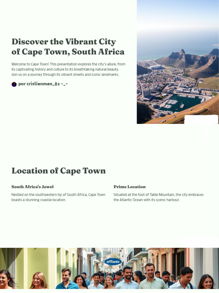 Discover The Vibrant City of Cape Town South Africa | PDF | Foods | Cuisine