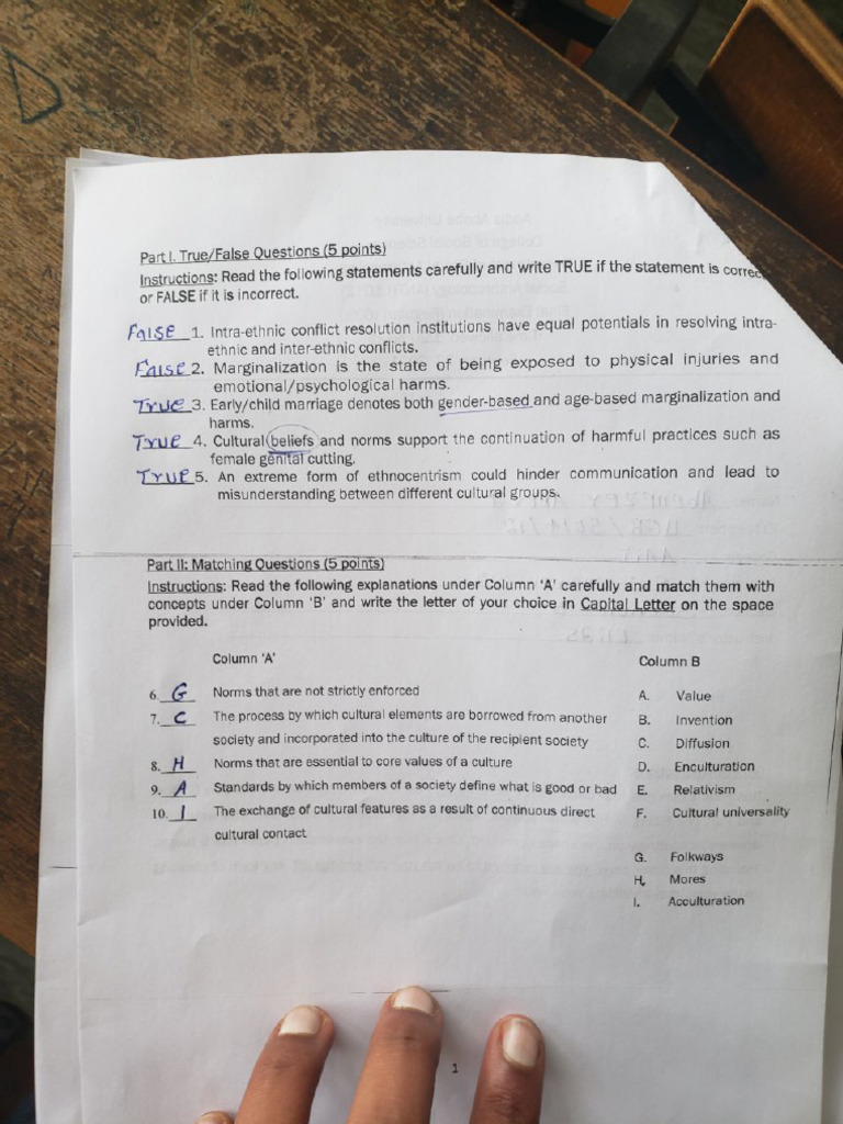 Anthropology Final Exam 1 (AAU) | PDF