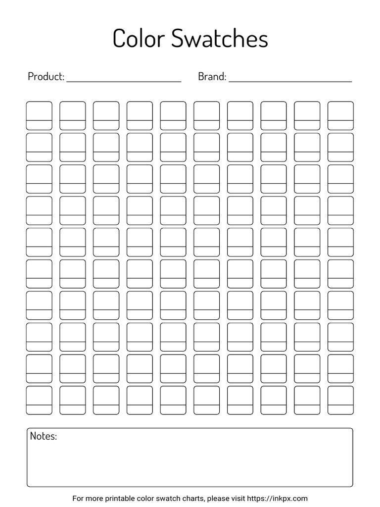 Color Swatch A4 | PDF