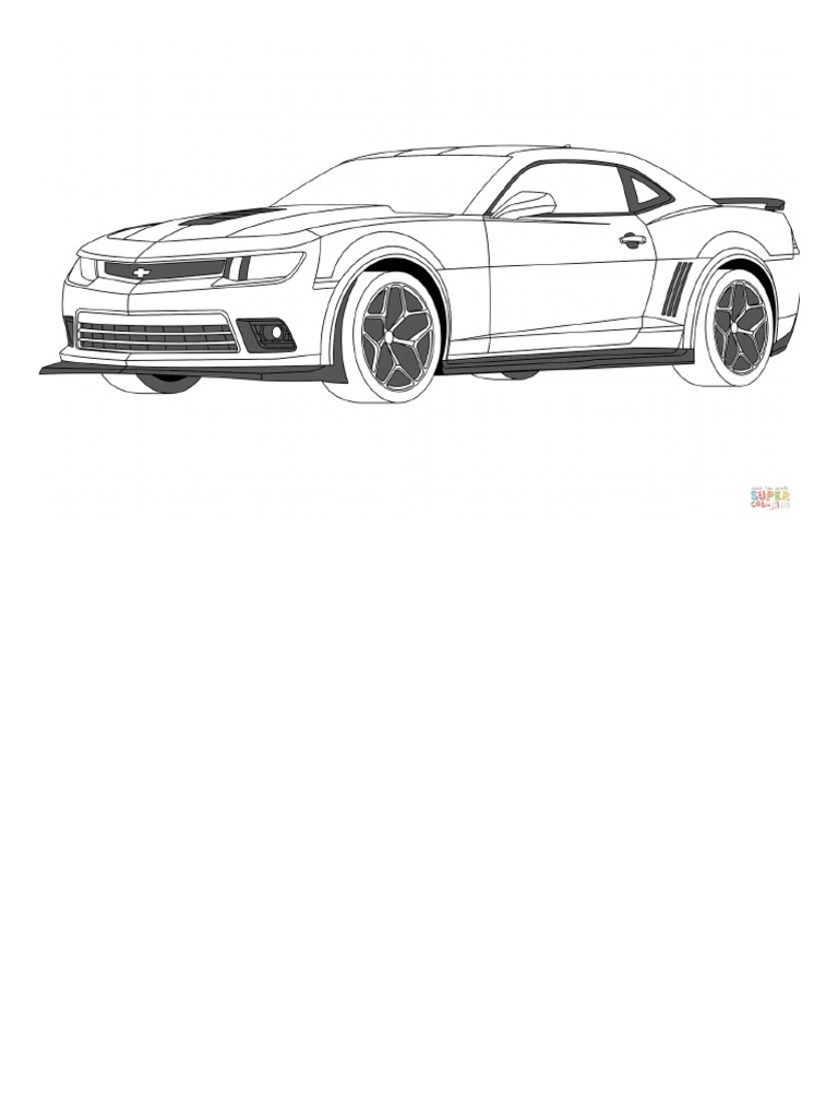 Chevrolet Camaro Coloring Page - Free Printable Coloring Pages | PDF