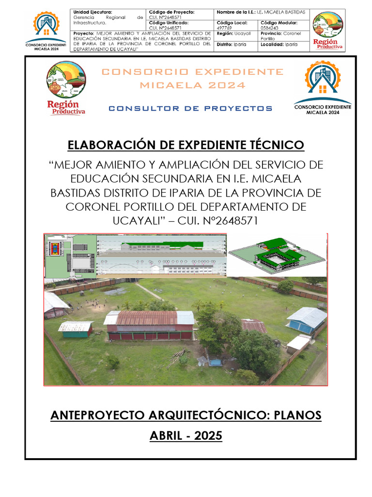 Anteproyecto Arquitectónico - Planos | PDF