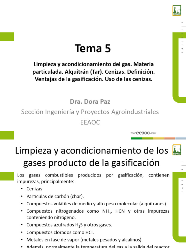 Usos Termicos de La Biomasa - Tema 5 | PDF | Resistividad Eléctrica y Conductividad | Gases