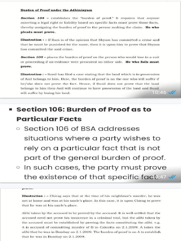 Burden of Proof | PDF