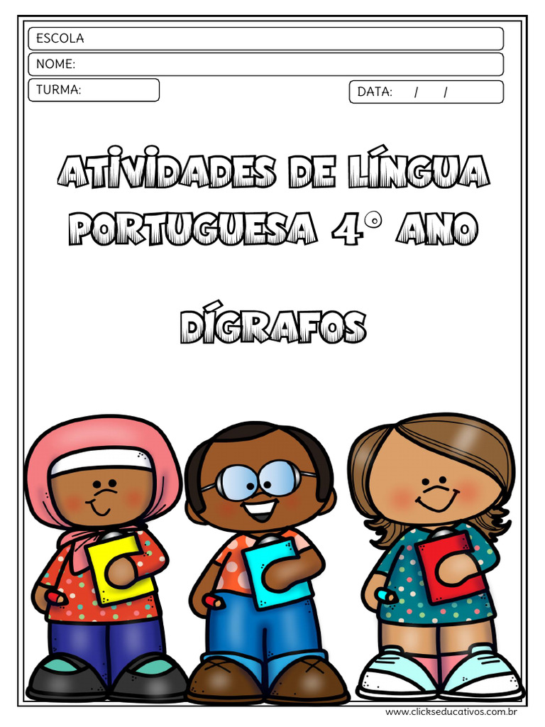 4º Ano - Dígrafos @clickseducativos | PDF | Linguística | Ortografia