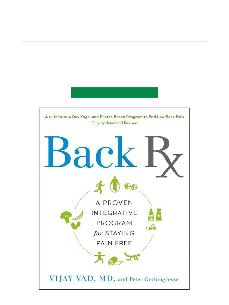 Back RX A 15 Minute A Day Yoga and Pilates Based Program To End Low ...