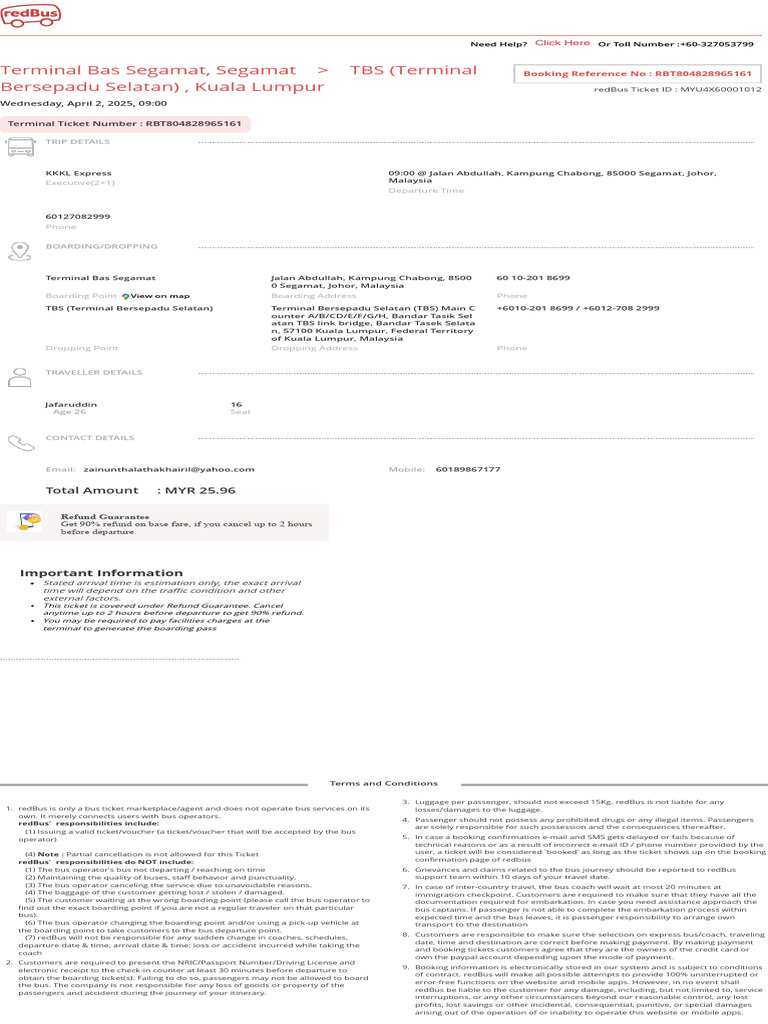 Terminal Bas Segamat, Segamat TBS (Terminal Bersepadu Selatan), Kuala ...