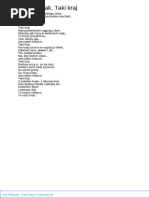 Jan Pietrzak - Taki Kraj - Tekst I Tłumaczenie Piosenki Na Tekstowo - PL | PDF