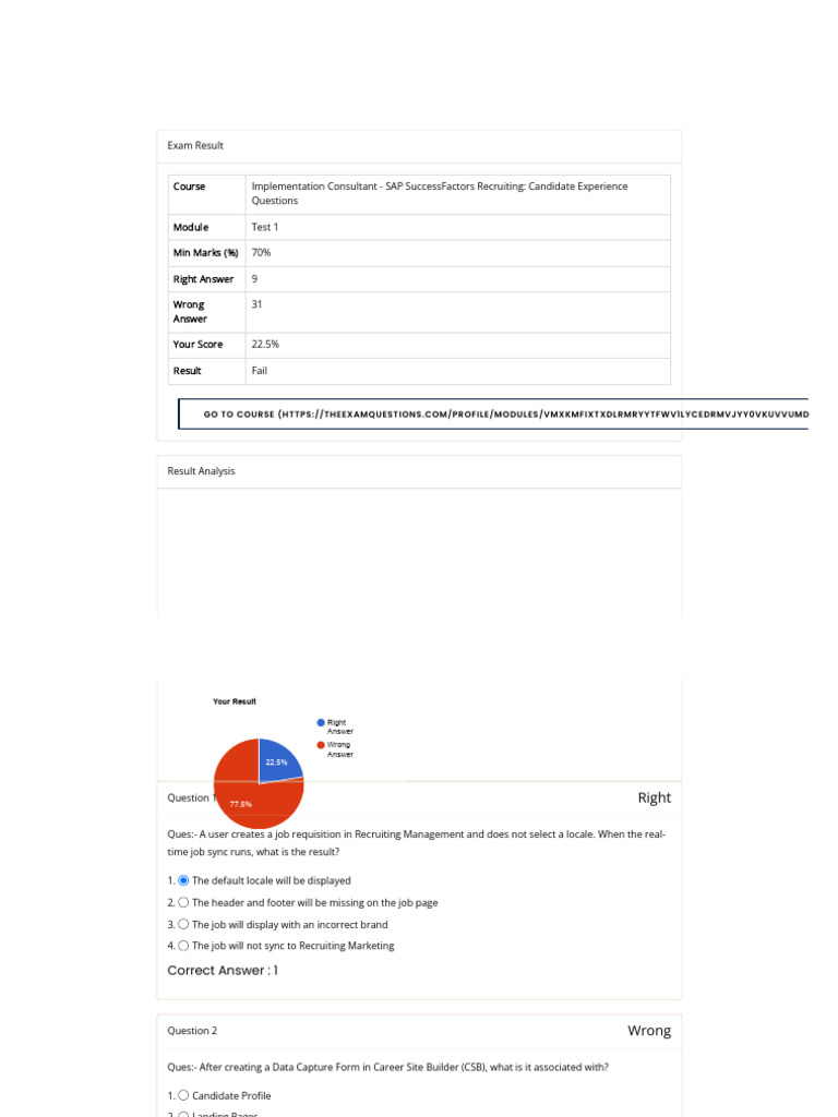 SAP Certification Questions and Online Practice Exam | PDF | Customer ...