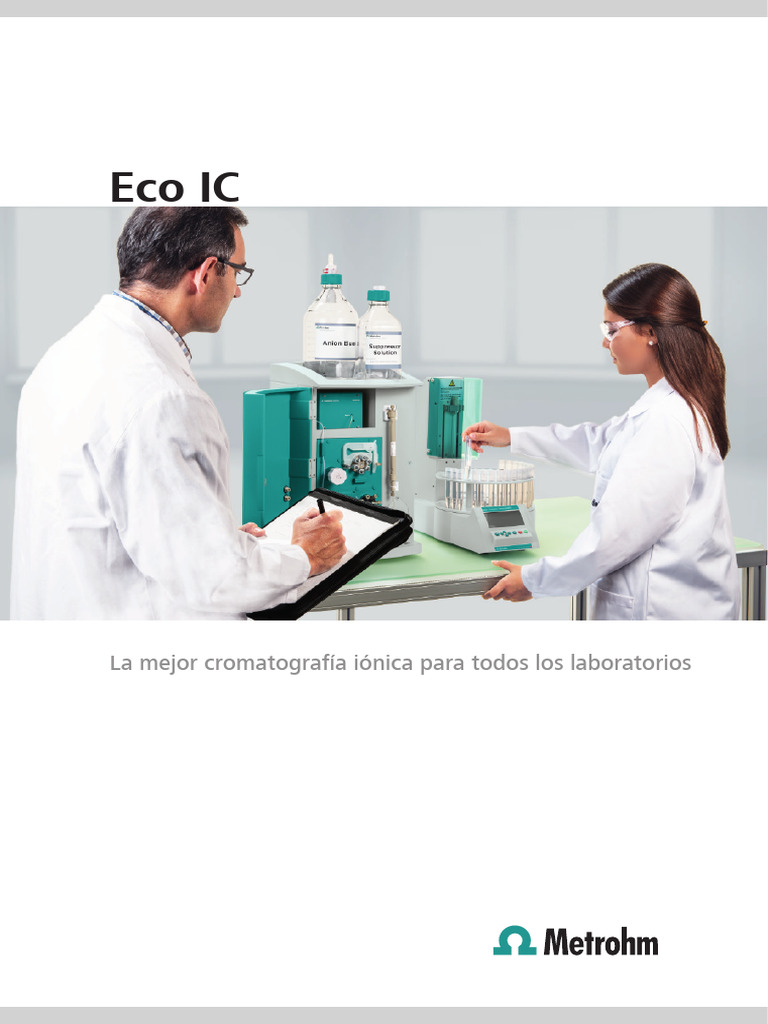1.2 Eco IC – Cromatografía iónica para todos (1) | PDF | Cromatografía | Laboratorios