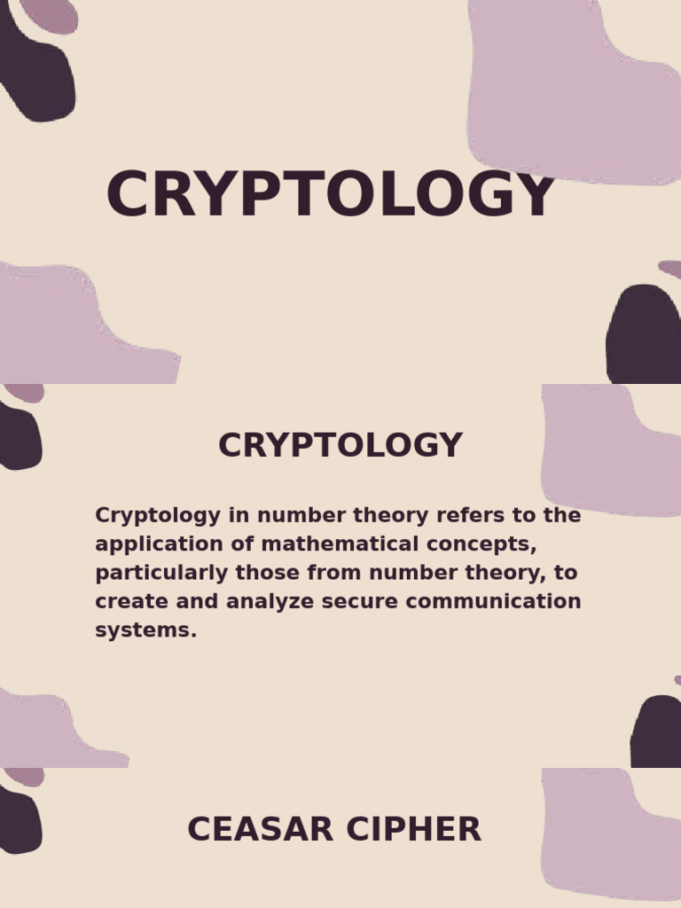 Cryptology | PDF