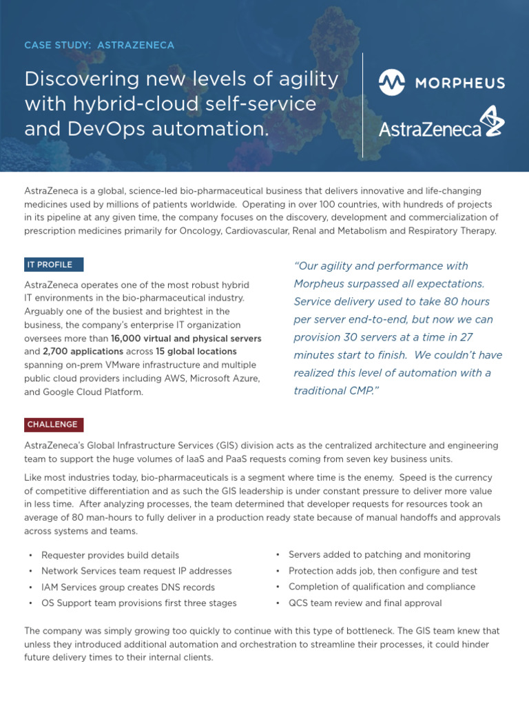 Case Study Astrazeneca 2024 | PDF | Cloud Computing | Automation