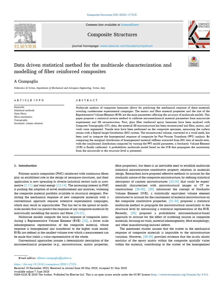 2023_CS_Multiscale_statistic_microCT | PDF | Composite Material | Mechanical Engineering