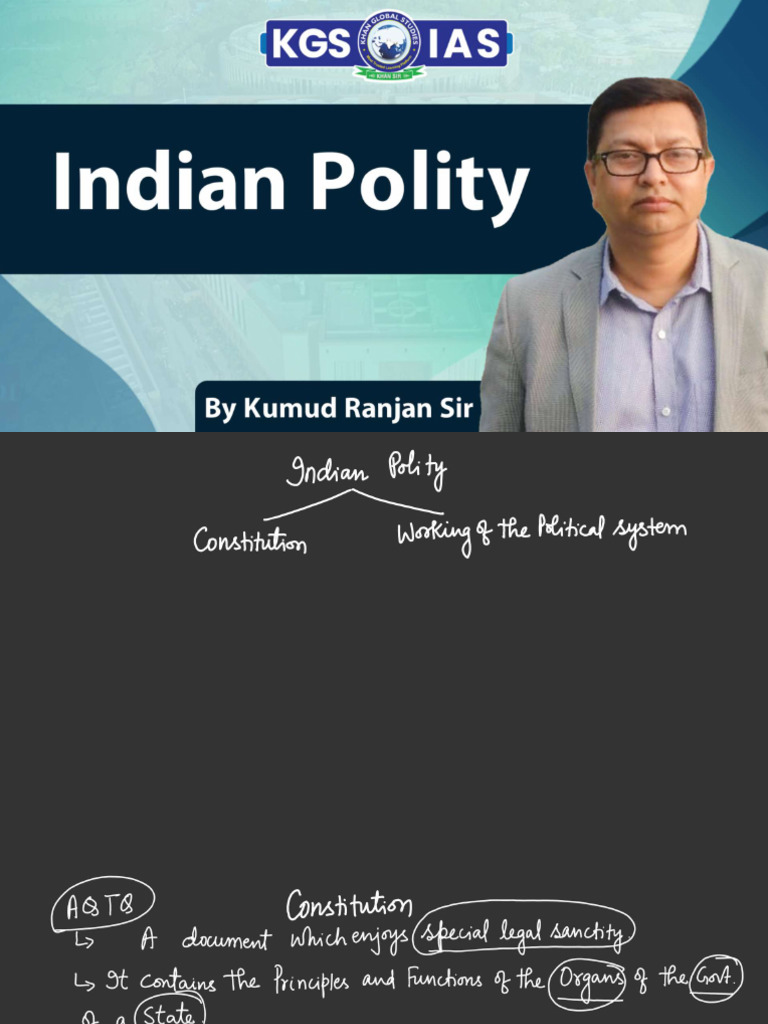 Lecture 01 Indian Polity Introduction Class | PDF