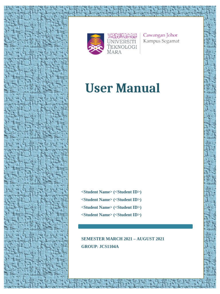 ITS332 User Manual (Template) | PDF