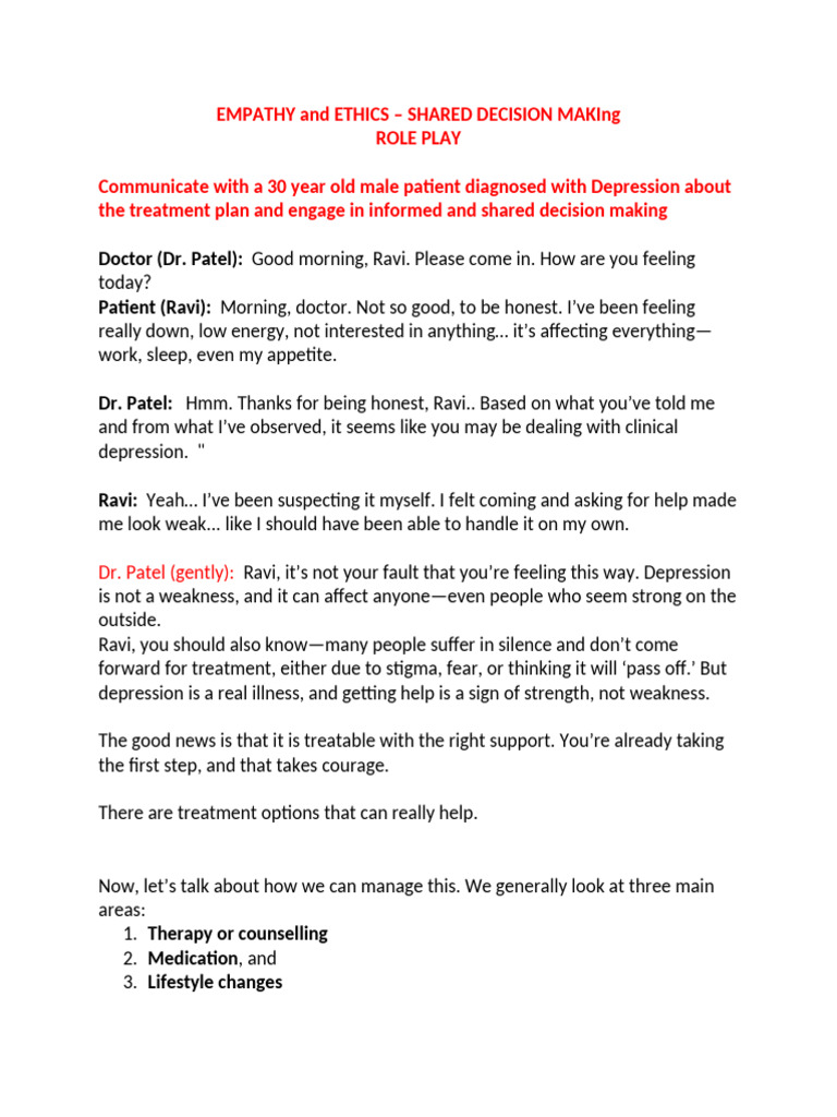 Empathy Script 2025 | PDF | Antidepressant | Selective Serotonin ...