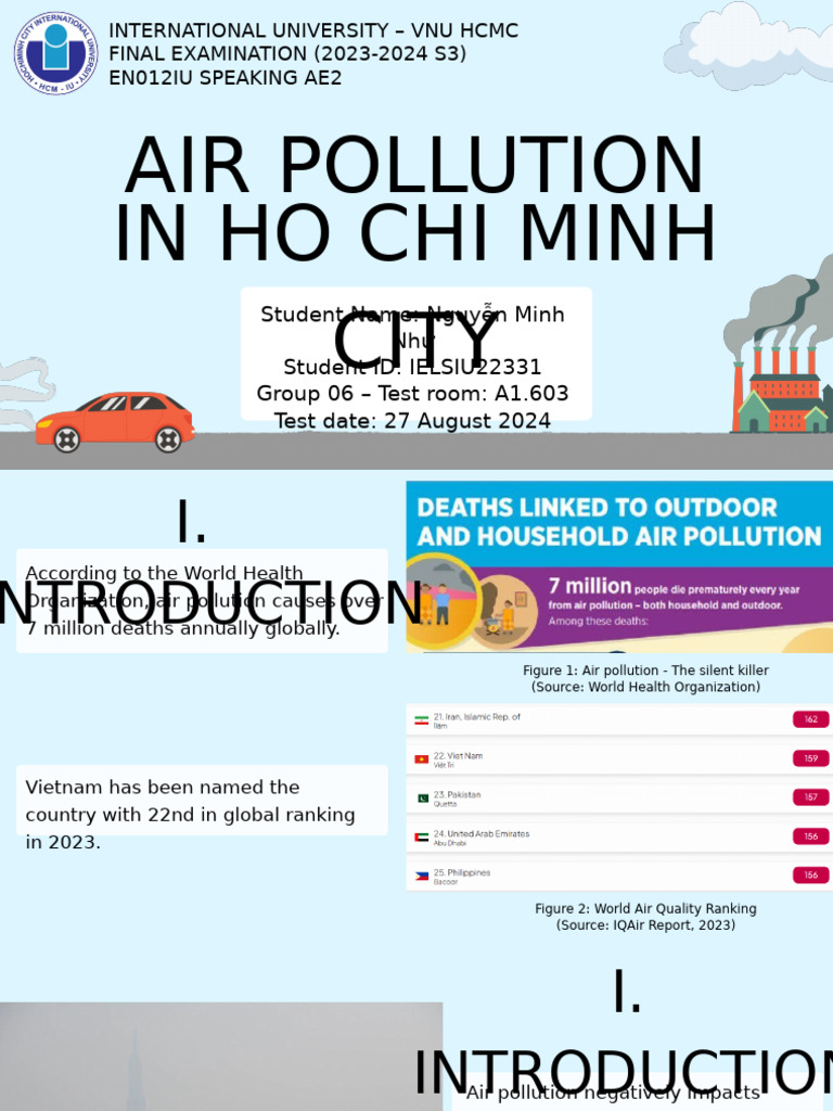 IELSIU22331-FINAL SPEAKING AE2 | PDF | Air Pollution | Ho Chi Minh City