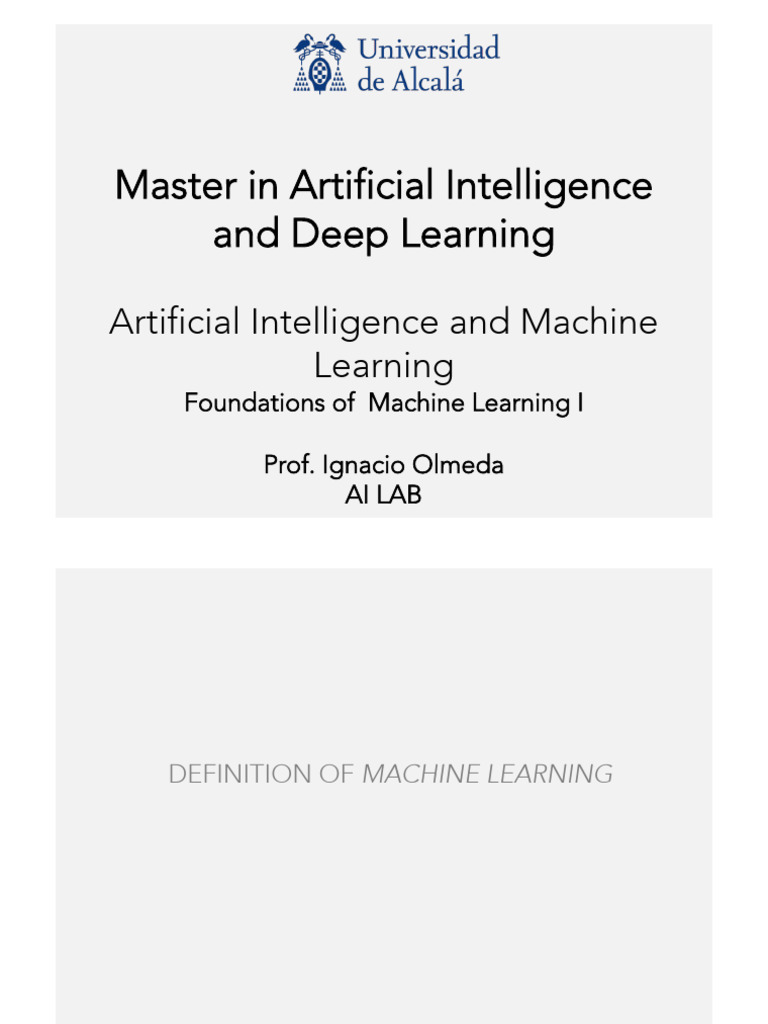 Ai - Foundations of Machine Learning I | PDF | Machine Learning ...