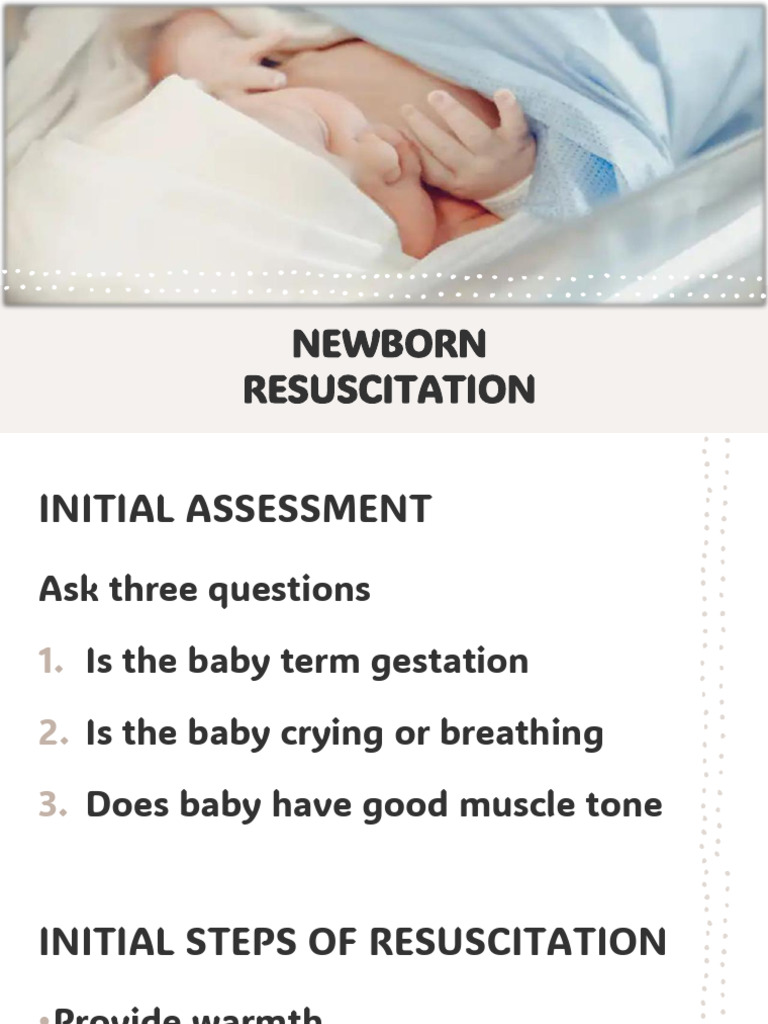 Newborn Resuscitation Procedure | PDF