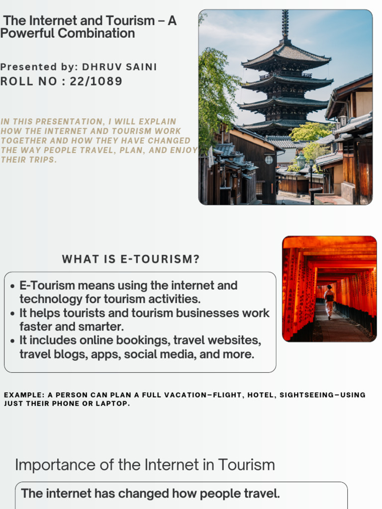 Internet's Impact on Modern Tourism | PDF | Internet | Tourism