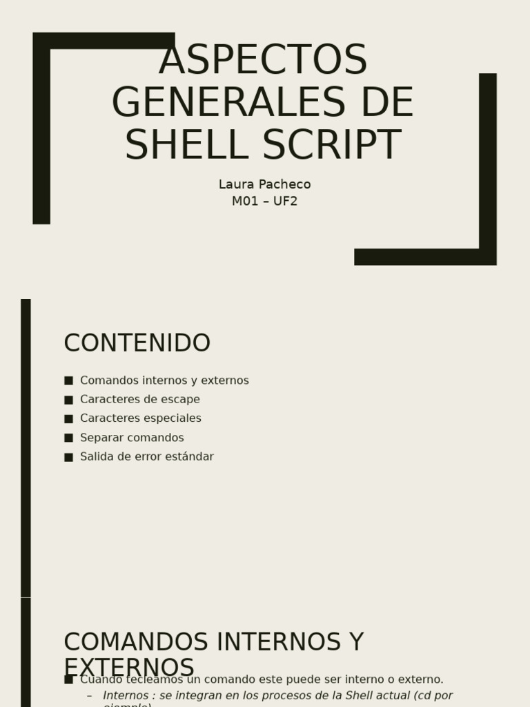 Aspectos Generales de Shell Script 2 | PDF | Interfaz de línea de comando | Software