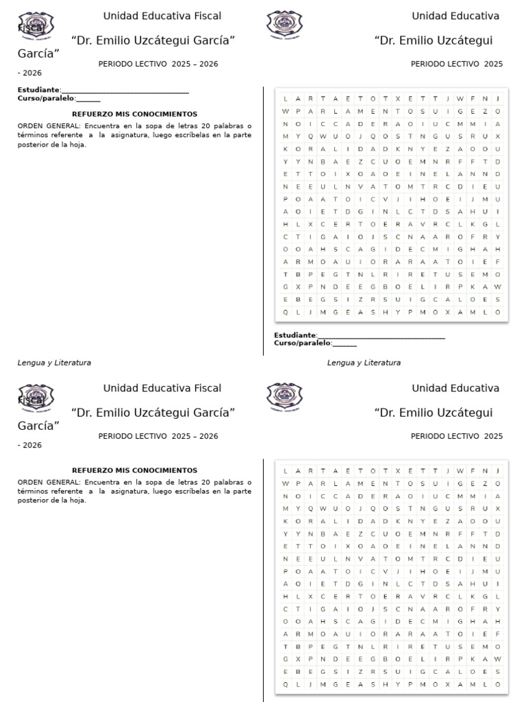 ACTIVIDAD 1 REFUERZO LYL 1ERO. | PDF