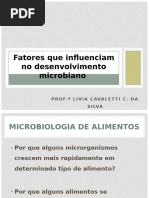 Fatores Intrínsecos e Extrínsecos | PDF | Microrganismo | Bactérias