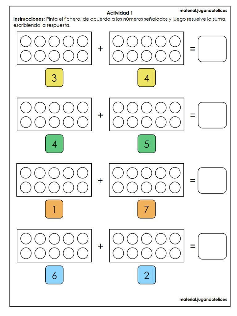 10.- Guía de apoyo - Sumas y restas | PDF