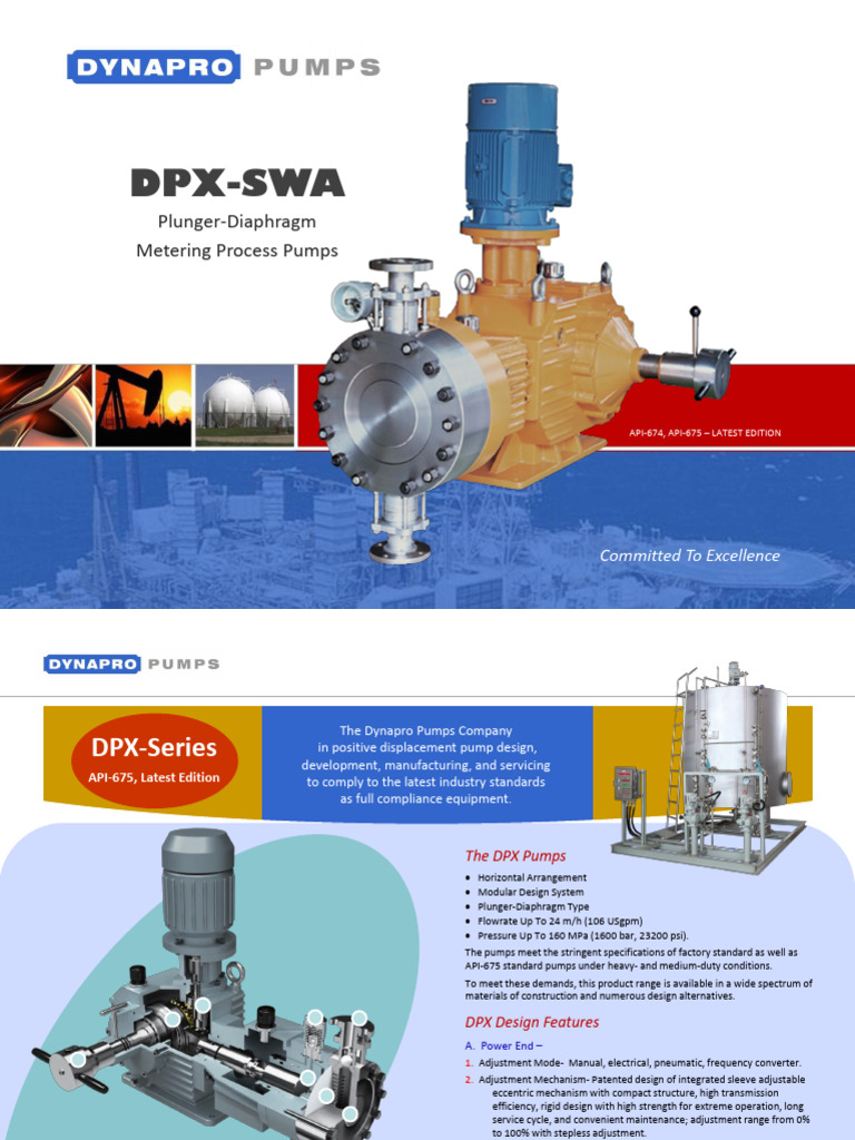 Dynapro Pumps Api-675 DPX Swa 2021 | PDF | Pump | Valve