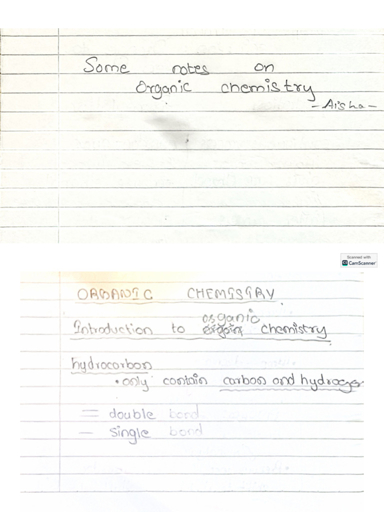 chemistry edexcel igcse some notes on organic chemistry. | PDF
