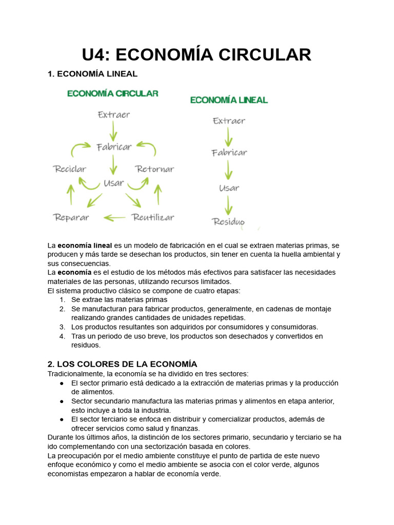 U4 - Economía Circular-Sostenibilidad | PDF | Evaluación del ciclo de vida | Residuos