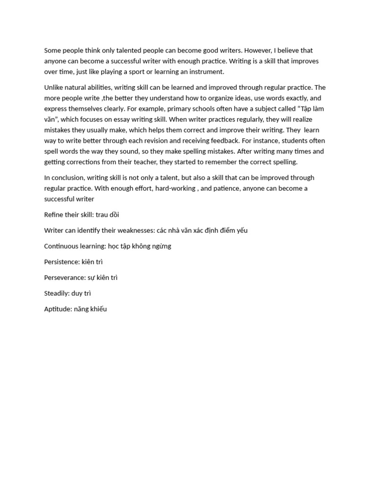 Skill Writing | PDF