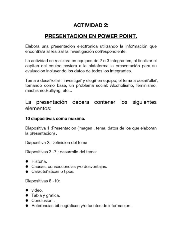 ACTIVIDAD 2 Presentacion en Power Point | PDF