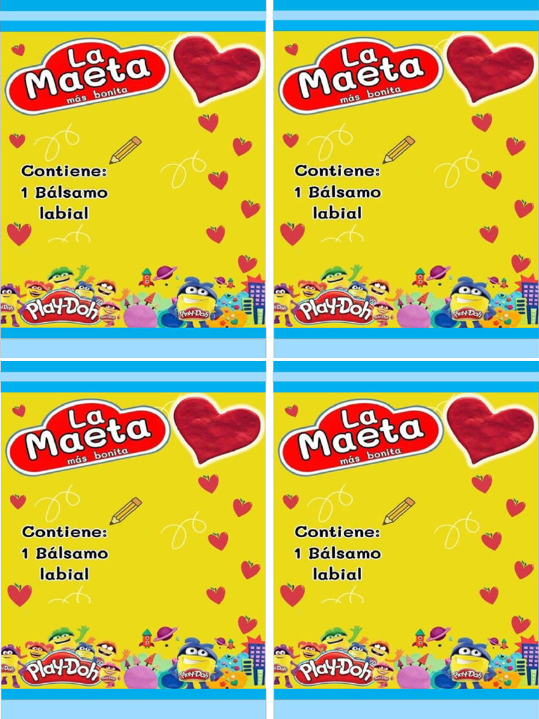 card balsamo play doh | PDF