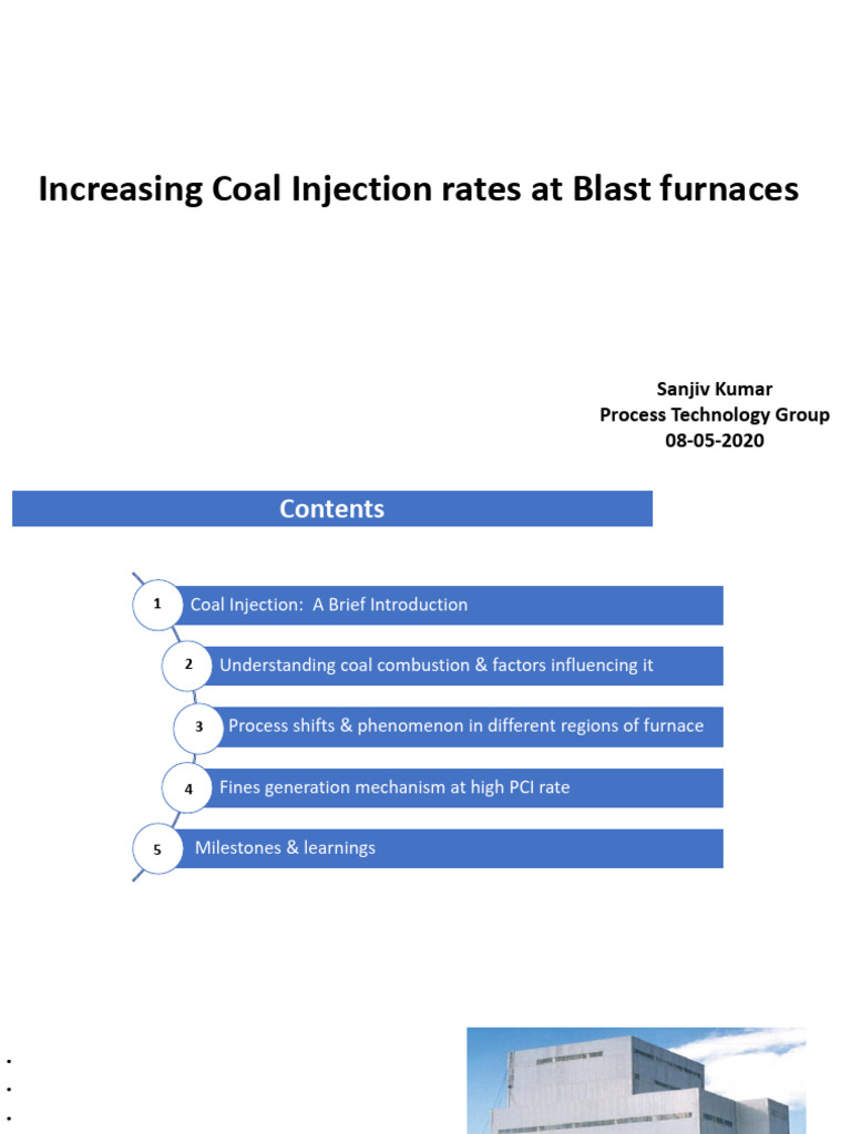 Coal Injection Class 8th May2019 | PDF | Coal | Coke (Fuel)